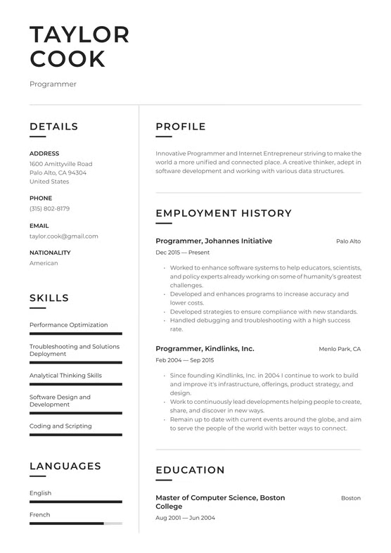 Create Your Job-winning Resume - (Free) Resume maker · Resume.io
